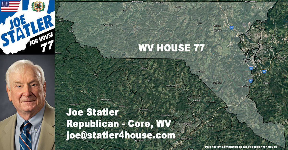 WV House of Delegates District 77 Map ⋆ Joe Statler, Republican